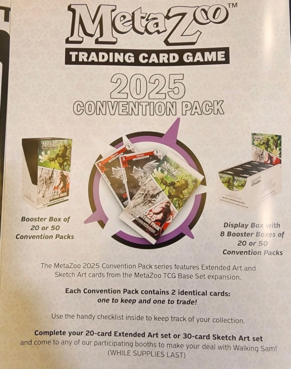 MetaZoo TCG - 2025 Convention Pack - Complete 20-Card Extended Art Set ...
