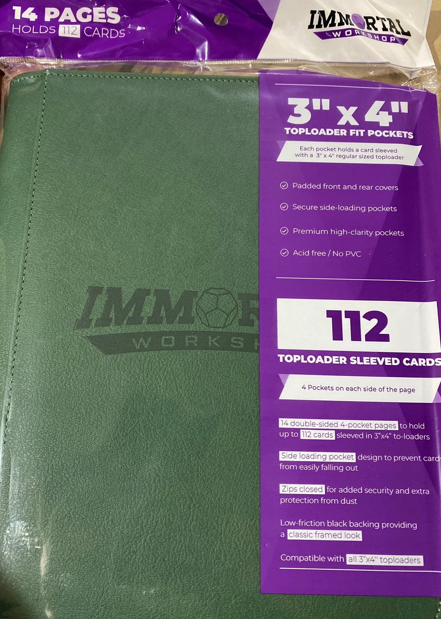 112 Card Toploader Binder – Immortal Workshop
